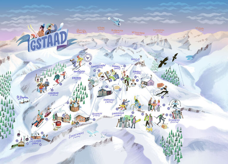 Gstaad Ski Trails – Wonderful World of Maps