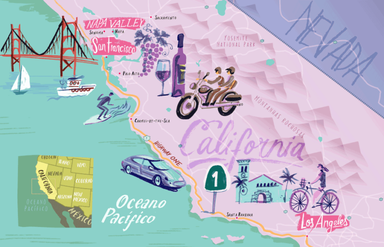 California – Wonderful World of Maps